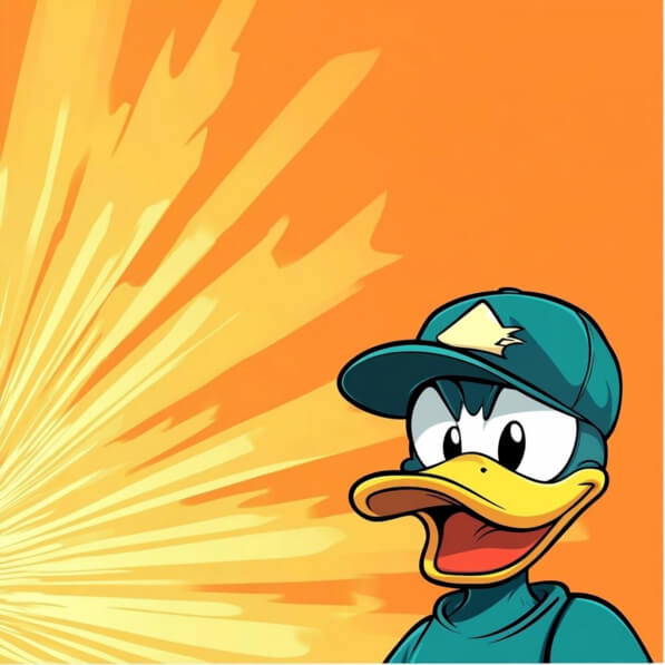Download Cheerful Cartoon Duck Character Backgrounds Online - Creative ...