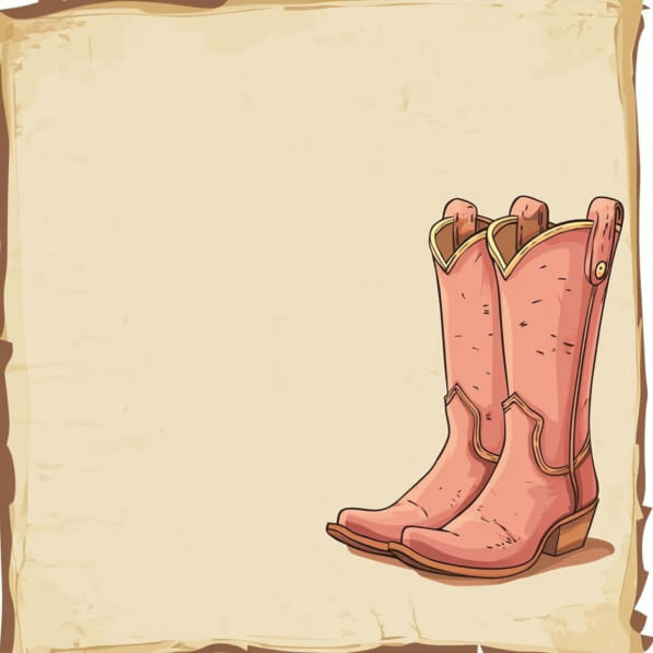 Download Pink Cowboy Boots on Parchment Background Backgrounds Online ...