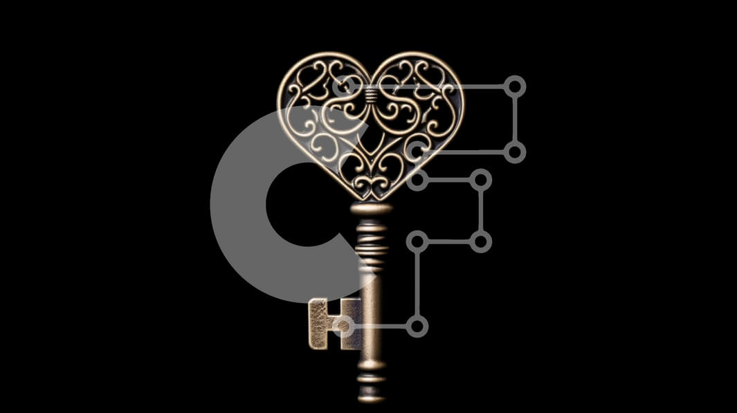 Descarga Llave en forma de corazón Fotos de Archivo En Línea - Creative ...