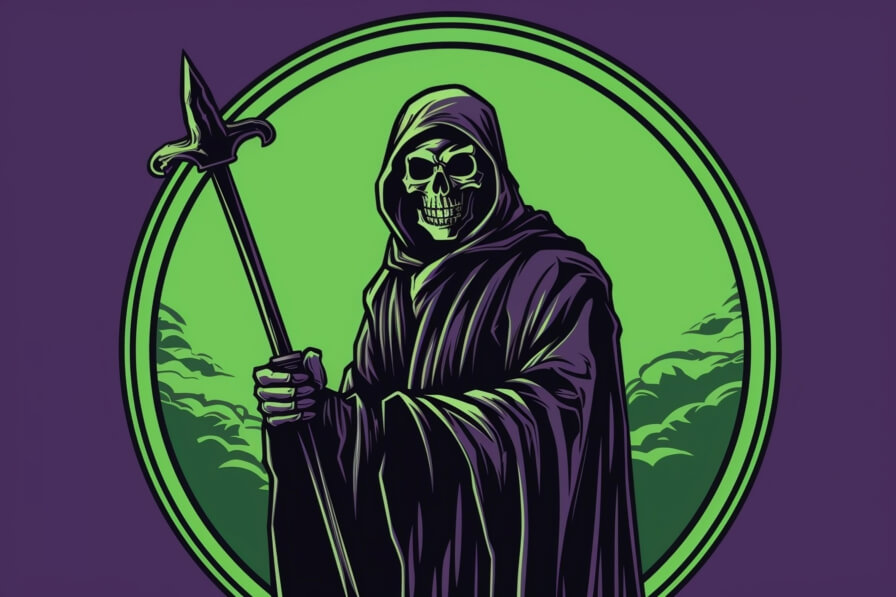 Download Stylized Grim Reaper Illustration Backgrounds Online ...