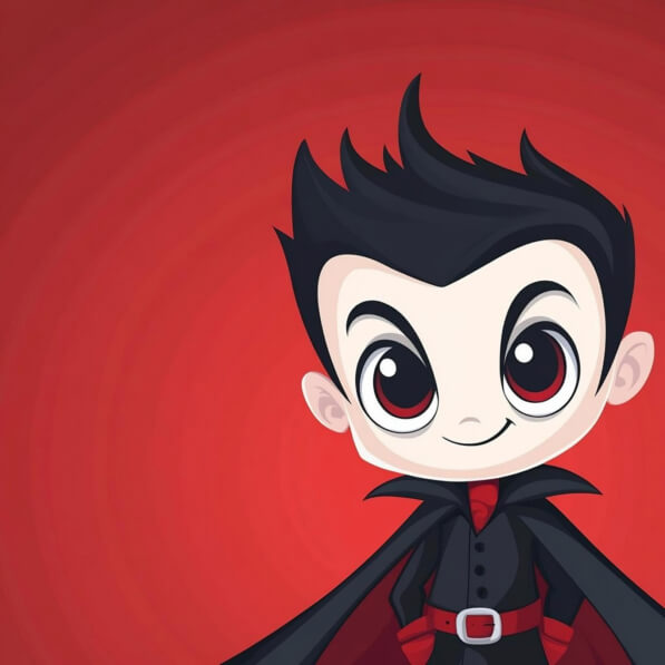 Download Cute Cartoon Vampire Character Backgrounds Online - Creative ...