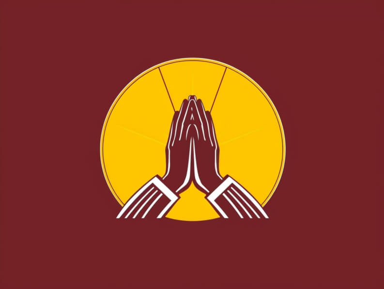 Download Praying Hands with Yellow Background Backgrounds Online ...