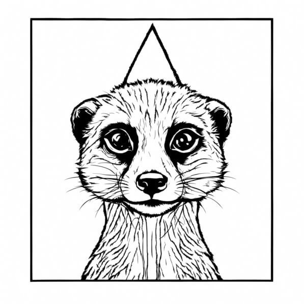 Download Stylized Meerkat Illustration Coloring pages Online - Creative ...