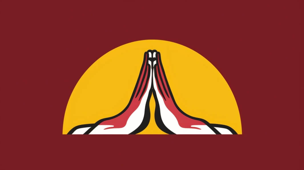 Download Stylized Prayer Hands with Sun Background Backgrounds Online ...