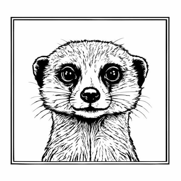 Download Artistic Meerkat Illustration Coloring pages Online - Creative ...