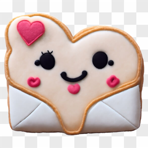 Download Cute Heart-Shaped Cookie Cartoons Online - Creative Fabrica