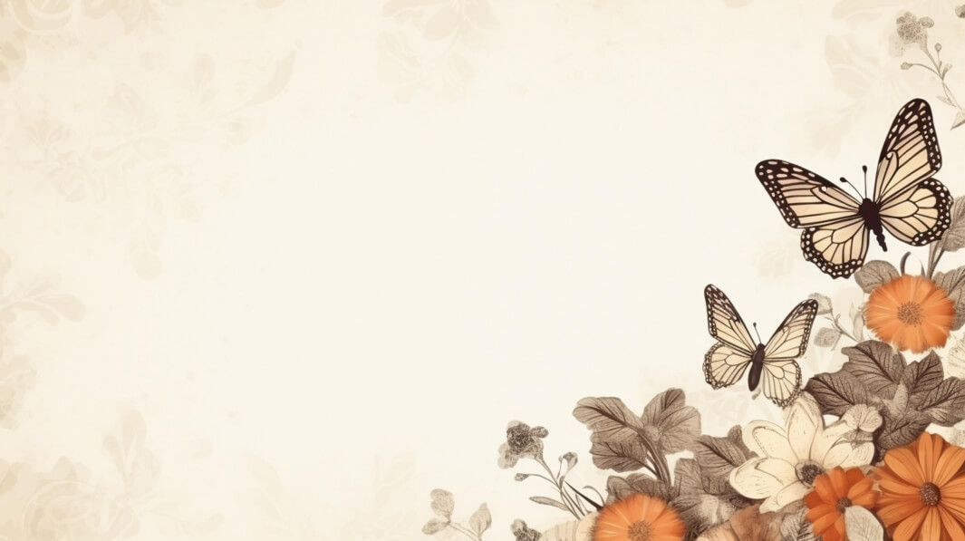 Download Butterflies and Flowers on a Soft Background Backgrounds ...