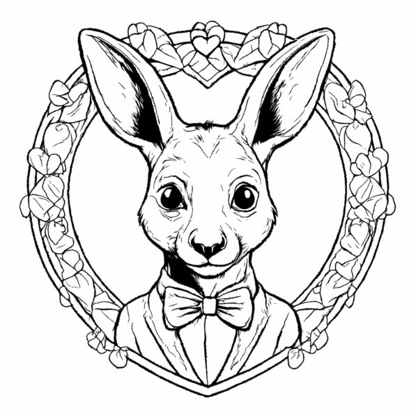 Download Whimsical Rabbit Illustration Coloring pages Online - Creative ...