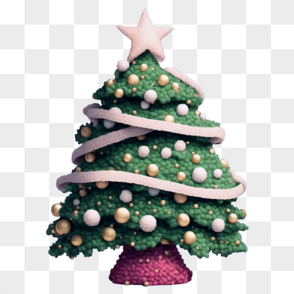 Download Stylized Christmas Tree with Decorations Cartoons Online ...