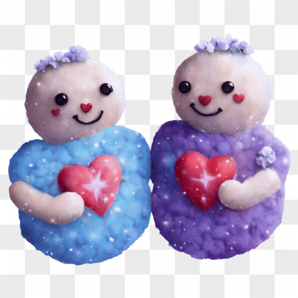 Télécharger Figurines en pâte à modeler dans un décor d'hiver Dessins ...