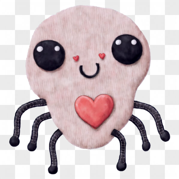 Download Cute Cartoon Spider with Heart Cartoons Online - Creative Fabrica