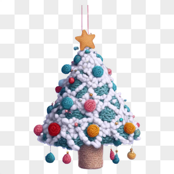 Download Colorful Handmade Christmas Tree Ornament Cartoons Online ...