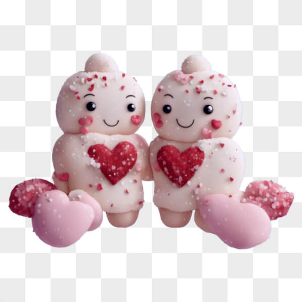 Download Cute Candy Characters with Hearts Cartoons Online - Creative ...