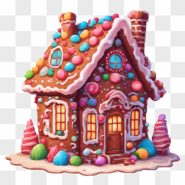 Download Whimsical Gingerbread House Cartoons Online - Creative Fabrica