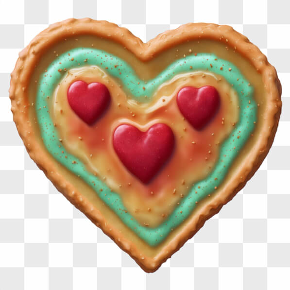 Download Colorful Heart-Shaped Cookie Cartoons Online - Creative Fabrica