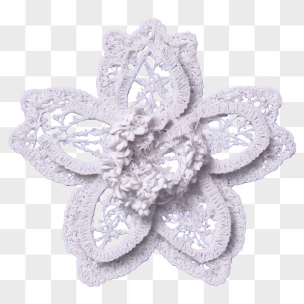 Download Intricate White Lace Flower Cartoons Online - Creative Fabrica