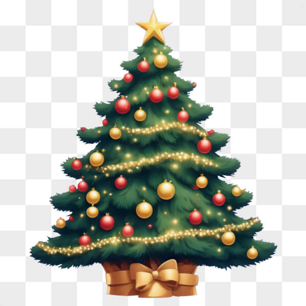 Download Decorated Christmas Tree Cartoons Online - Creative Fabrica