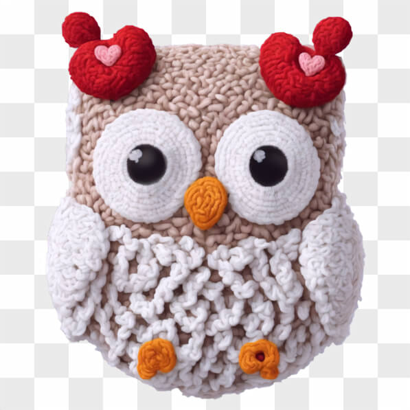 Download Cute Yarn Owl Plush Toy Cartoons Online - Creative Fabrica