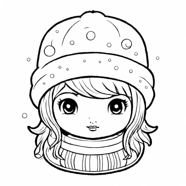 Download Cute Winter Cartoon Character Coloring pages Online - Creative ...