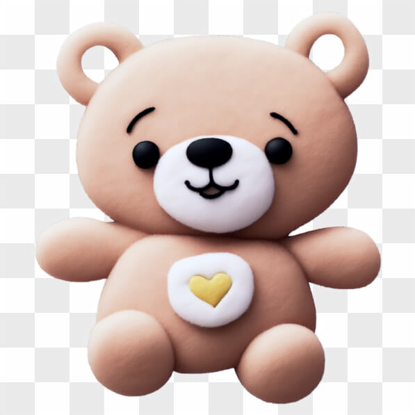 Descarga Tierno oso de peluche con corazón Cartoons En Línea - Creative ...