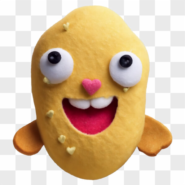 Download Cheerful Yellow Plush Toy Cartoons Online - Creative Fabrica