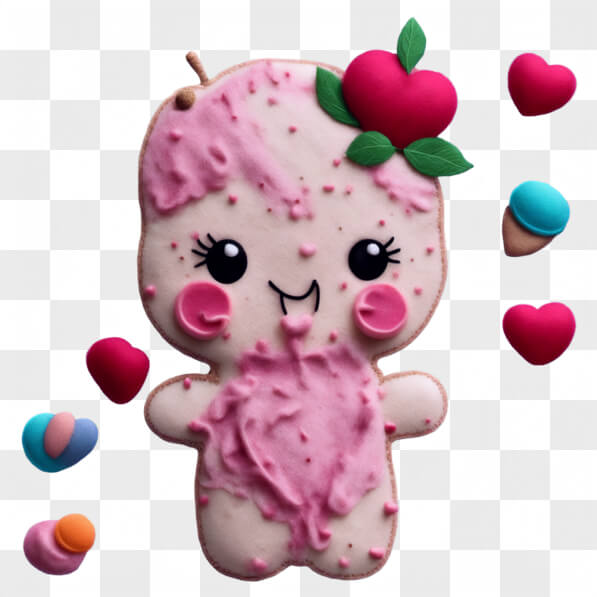 Download Cute Cookie Character with Colorful Decorations Cartoons ...