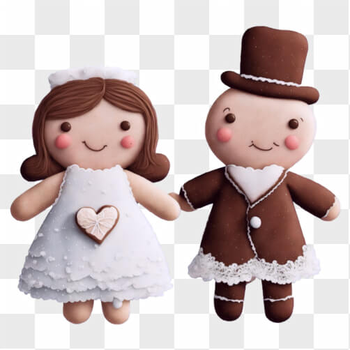 Bride And Groom Gingerbread
