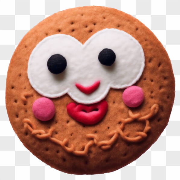 Download Decorative Cookie with Face Design Cartoons Online - Creative ...