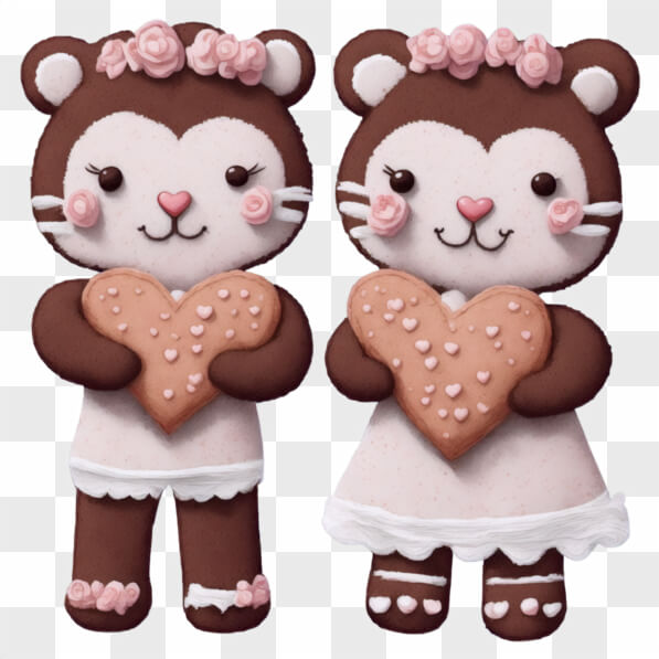 Baixe Personagens de Urso Animados Fofos com Cookies em Forma de ...