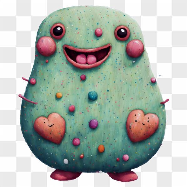 Download Cheerful Cartoon Blob Character Cartoons Online - Creative Fabrica