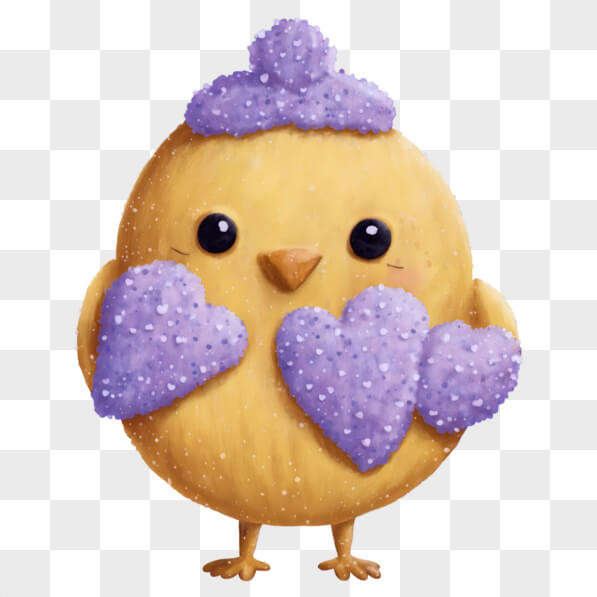 Descarga Pollito de dibujos animados lindo con corazones Cartoons En ...