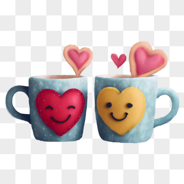 Download Whimsical Heart Mugs Cartoons Online - Creative Fabrica