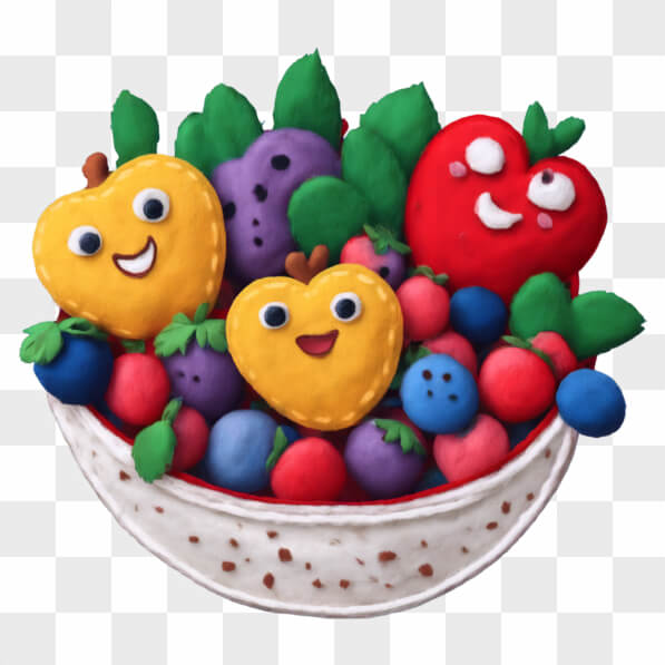 Download Colorful Cartoon Fruits in a Bowl Cartoons Online - Creative ...