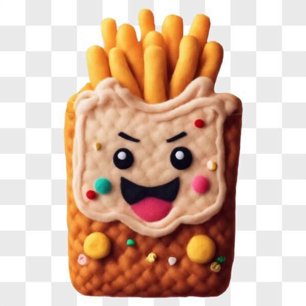 Download Cute Plush Food Character with Fries Cartoons Online ...