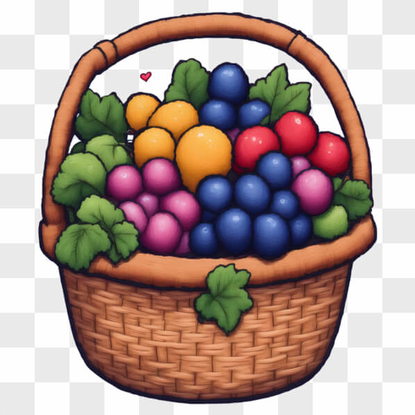 Download Colorful Fruit Basket Cartoons Online - Creative Fabrica