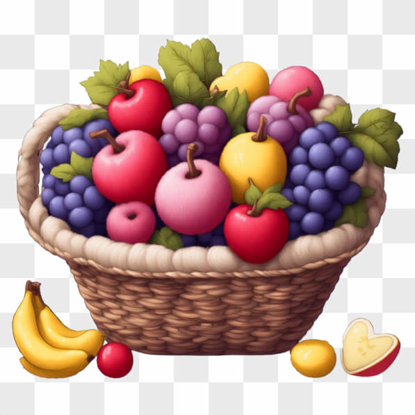 Download Colorful Fruit Basket Cartoons Online - Creative Fabrica
