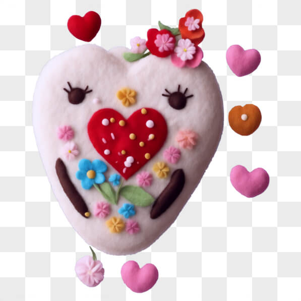 Download Whimsical Heart-Shaped Plush Toy Cartoons Online - Creative ...