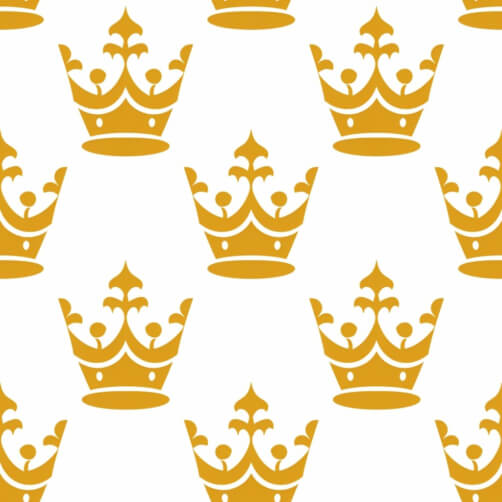 Download Golden Crown Pattern on White Background Patterns Online ...