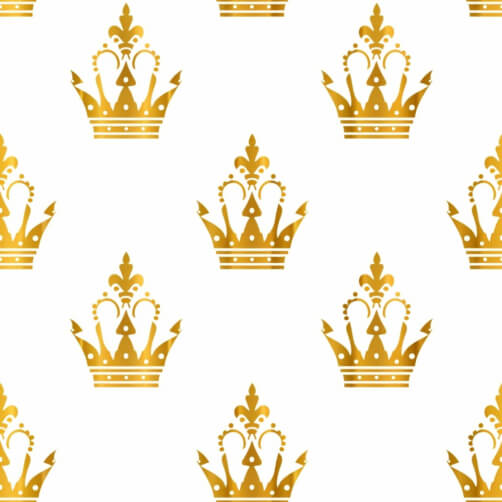 Download Pattern of Golden Crowns on White Background Patterns Online ...