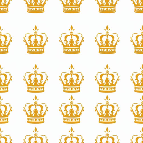 Download Golden Crown Pattern on White Background Patterns Online ...