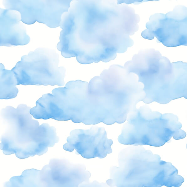 Download Seamless Blue Cloud Pattern Patterns Online - Creative Fabrica