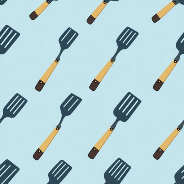 Download Pattern of Spatulas on Light Blue Background Patterns Online ...