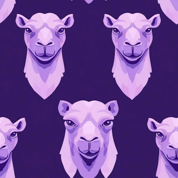 Download Stylized Camel Pattern in Purple Patterns Online - Creative ...