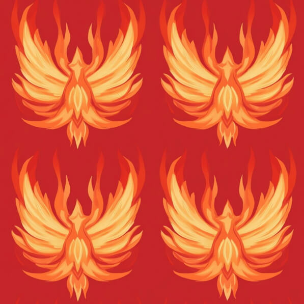 Download Stylized Phoenix Pattern Patterns Online - Creative Fabrica