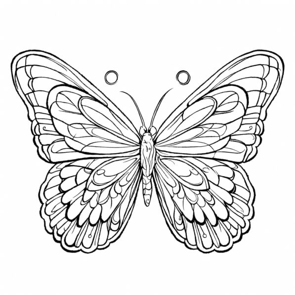 Download Intricate Butterfly Line Drawing Coloring pages Online ...