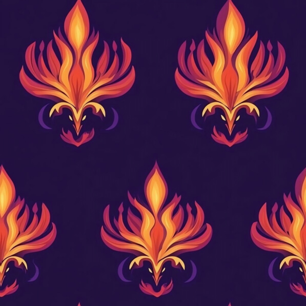 Download Vibrant Flame Pattern on Dark Purple Background Patterns ...