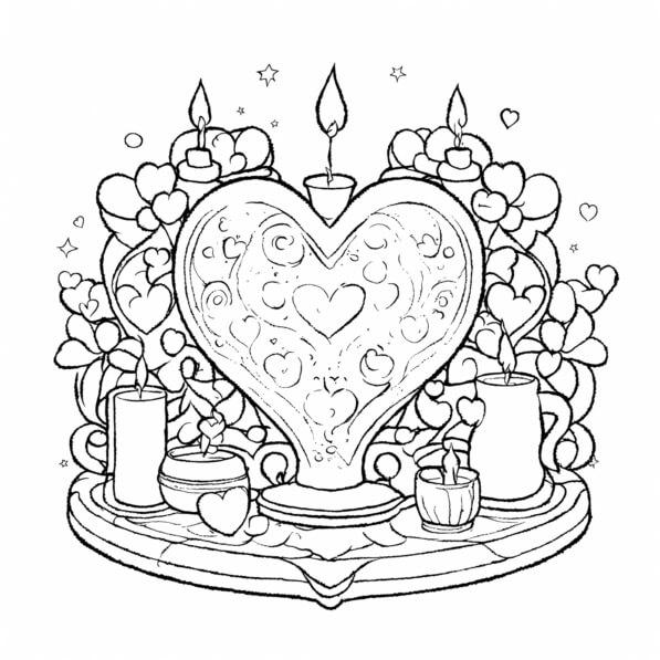 Free Candle Coloring pages - Download Printable Candle Coloring sheets ...