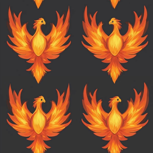 Download Vibrant Phoenix Pattern Patterns Online - Creative Fabrica