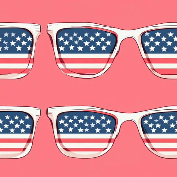 Download Patriotic Sunglasses with American Flag Design Patterns Online ...
