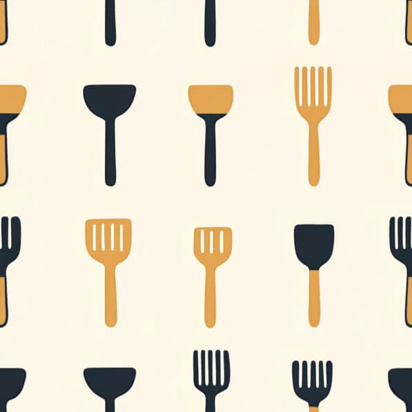 Download Pattern of Kitchen Utensils Patterns Online - Creative Fabrica